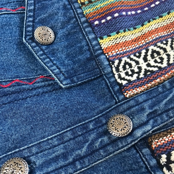 New Identity | Jackets & Coats | New Identity Boho Denim Jacket | Poshmark